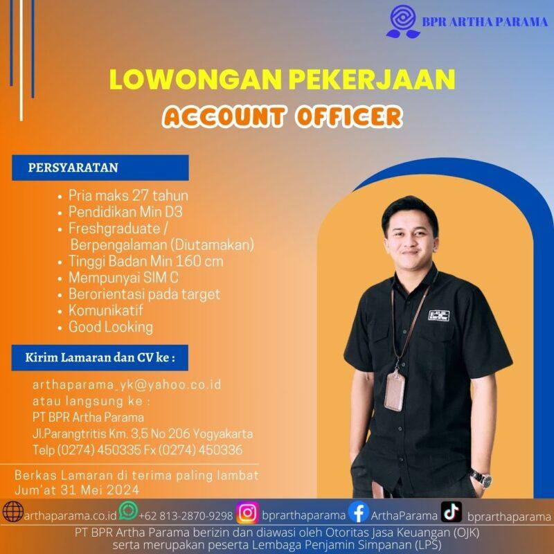 Lowongan Kerja Account Officer (AO) di PT. BPR Artha Parama - LokerJogja.ID
