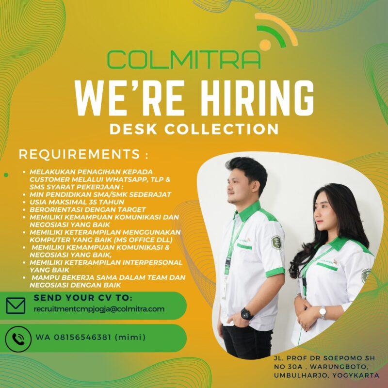Lowongan Kerja Desk Collection di PT. Colmitra Persada Indonesia ...