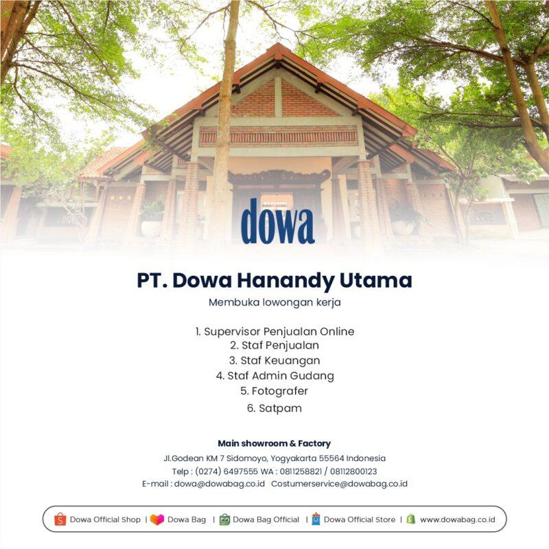 Lowongan Kerja SPV Penjualan Online - Staff Penjualan - Staff Keuangan ...