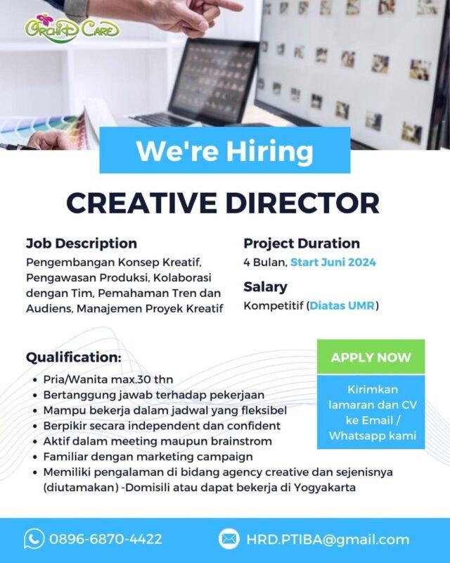 Lowongan Kerja Marketing Campaign Manager - Creative Project Director di PT. Indotech Berkah ...
