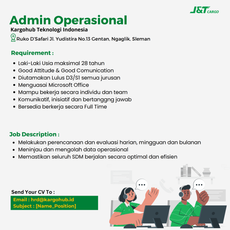 Lowongan Kerja Admin Operasional - Staff Packing di PT. Kargohub ...