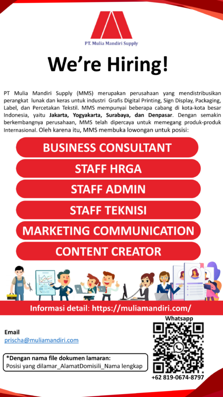 Lowongan Kerja Business Consultant - HRGA - Staff Teknisi - Staff Admin ...