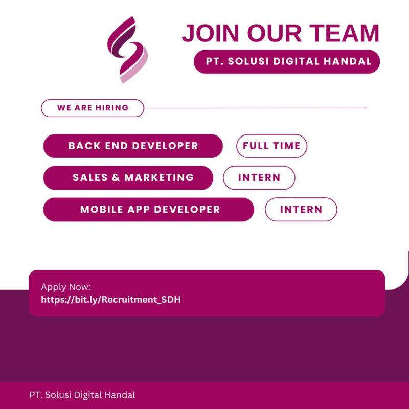 Lowongan Kerja Back End Developer - Sales & Marketing - Mobile App ...