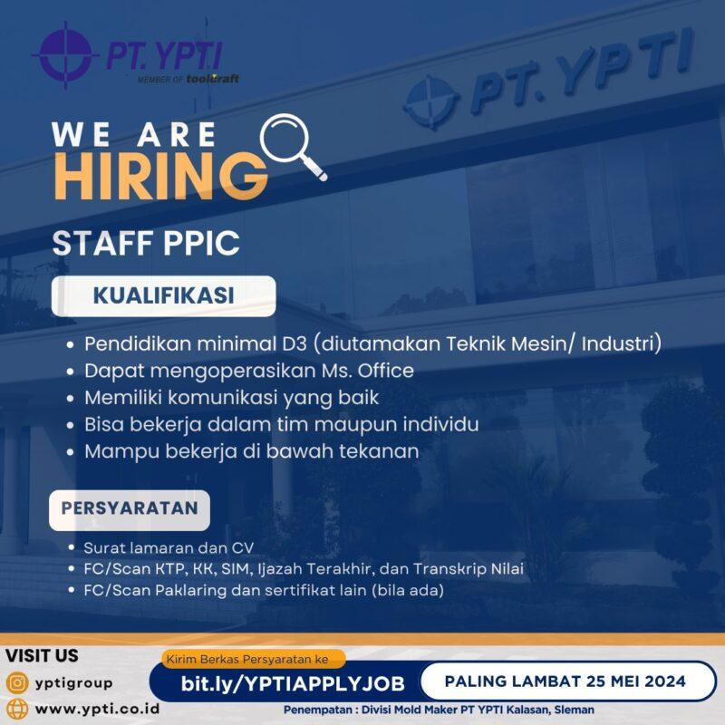 Lowongan Kerja PPIC - Operator Mesin Manual di PT. Yogya Presisi Tehnikatama Industri (PT. YPTI ...