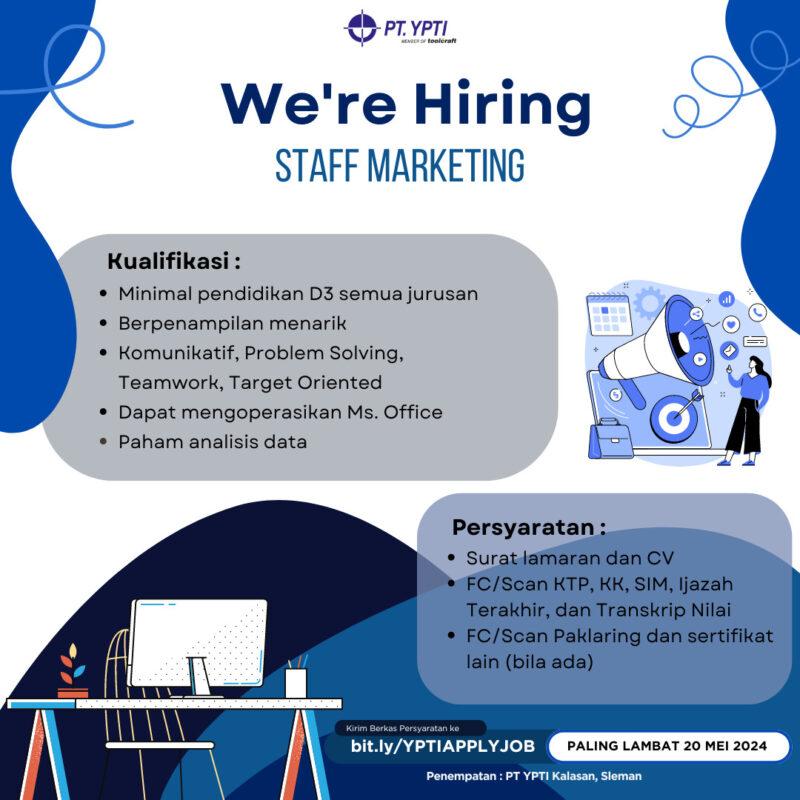 Lowongan Kerja Staff Marketing di PT. Yogya Presisi Tehnikatama ...