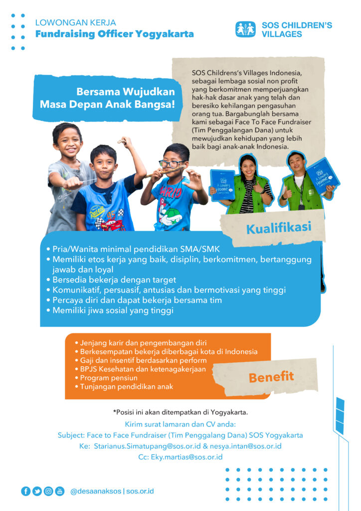 Lowongan Kerja Face To Face Fundraiser (Penggalang Dana) di SOS ...