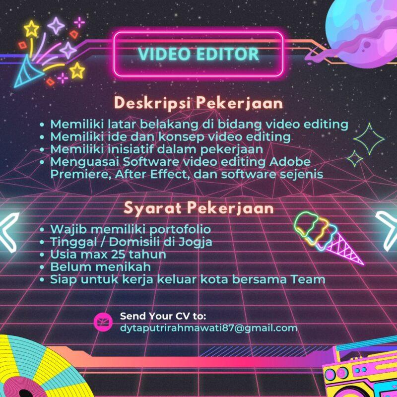 Lowongan Kerja Video Editor di Youtube Baby Dinar - LokerJogja.ID