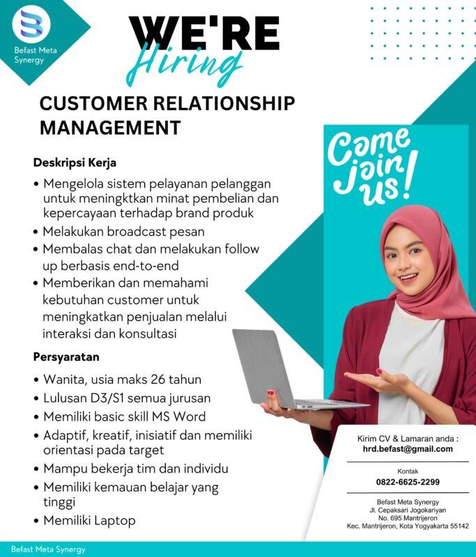 Lowongan Kerja Customer Service Online - Customer Relationship ...