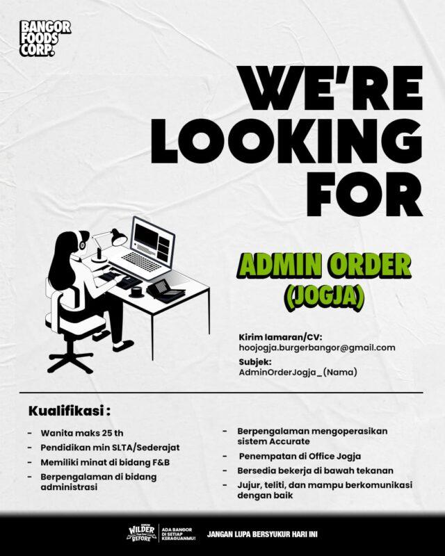 Lowongan Kerja Admin Order di Bangor Group Indonesia - LokerJogja.ID