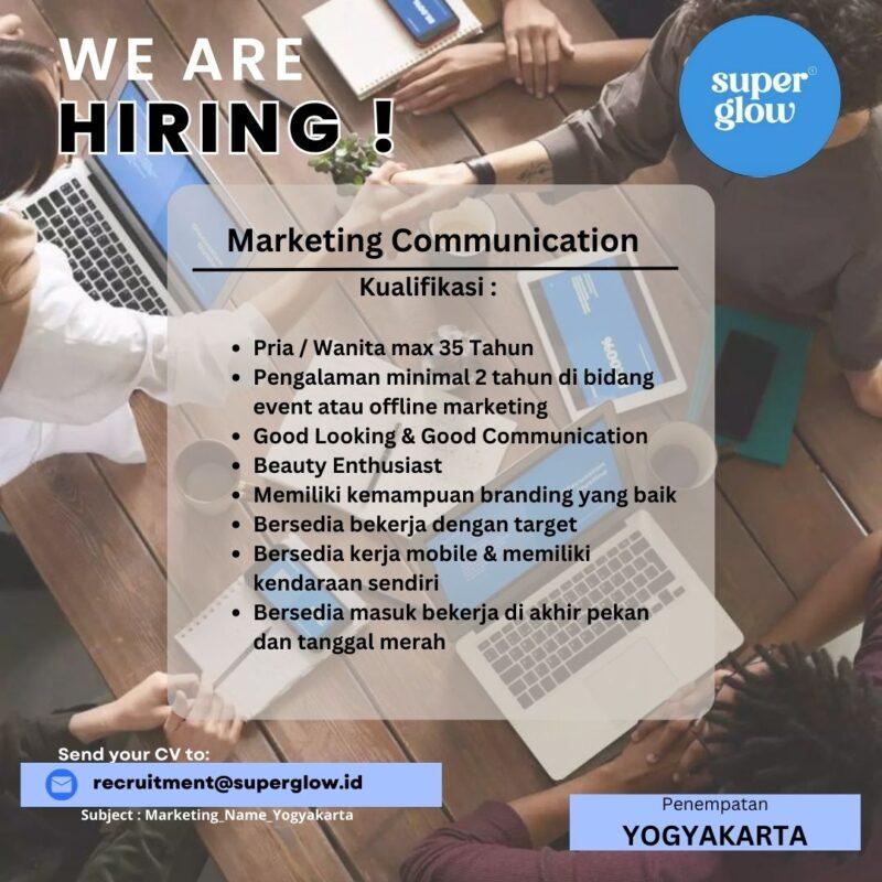 Lowongan Kerja Marketing Communication - Beauty Advisor di Beauty First & Super Glow - LokerJogja.ID