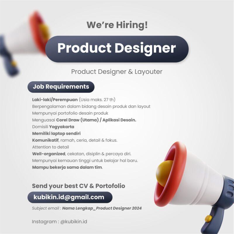 Lowongan Kerja Product Designer & Layouter di Kubikin Indonesia ...