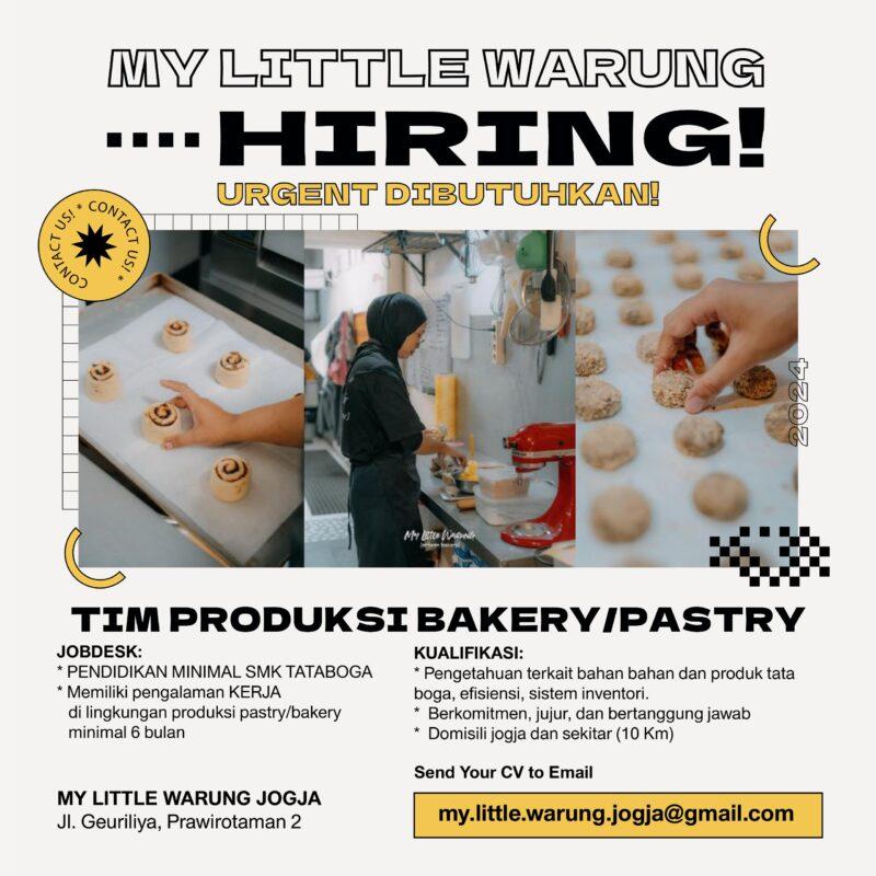 Lowongan Kerja Tim Produksi Bakery/Pastry di My Little Warung ...