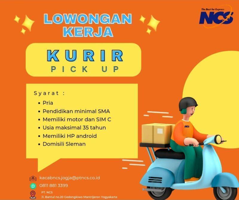 Lowongan Kerja Kurir PickUp - Driver - Kurir Delivery di PT. NCS Cab. Yogyakarta - LokerJogja.ID
