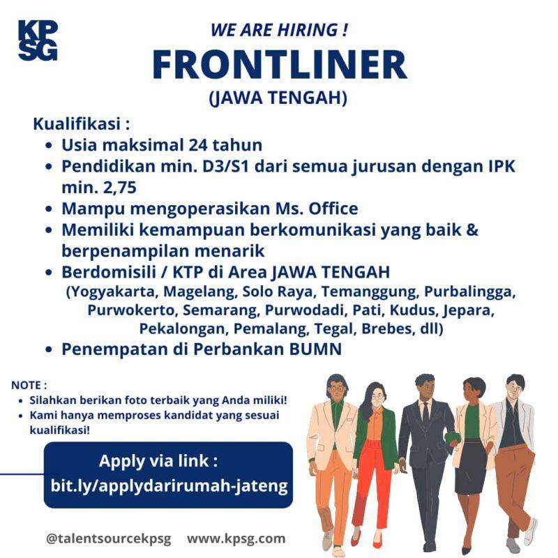 Lowongan Kerja Frontliner di PT. Karya Putra Surya Gemilang - LokerJogja.ID