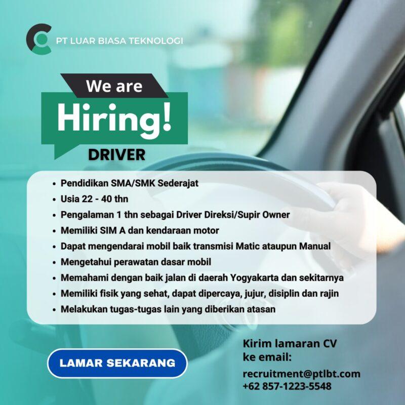 Lowongan Kerja Driver - Desk Collection di PT. Luar Biasa Teknologi ...