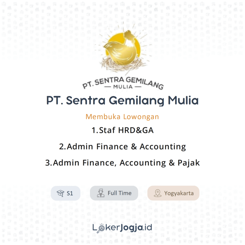 Lowongan Kerja Staf HRD&GA - Admin Finance & Accounting - Admin Finance, Accounting & Pajak di ...