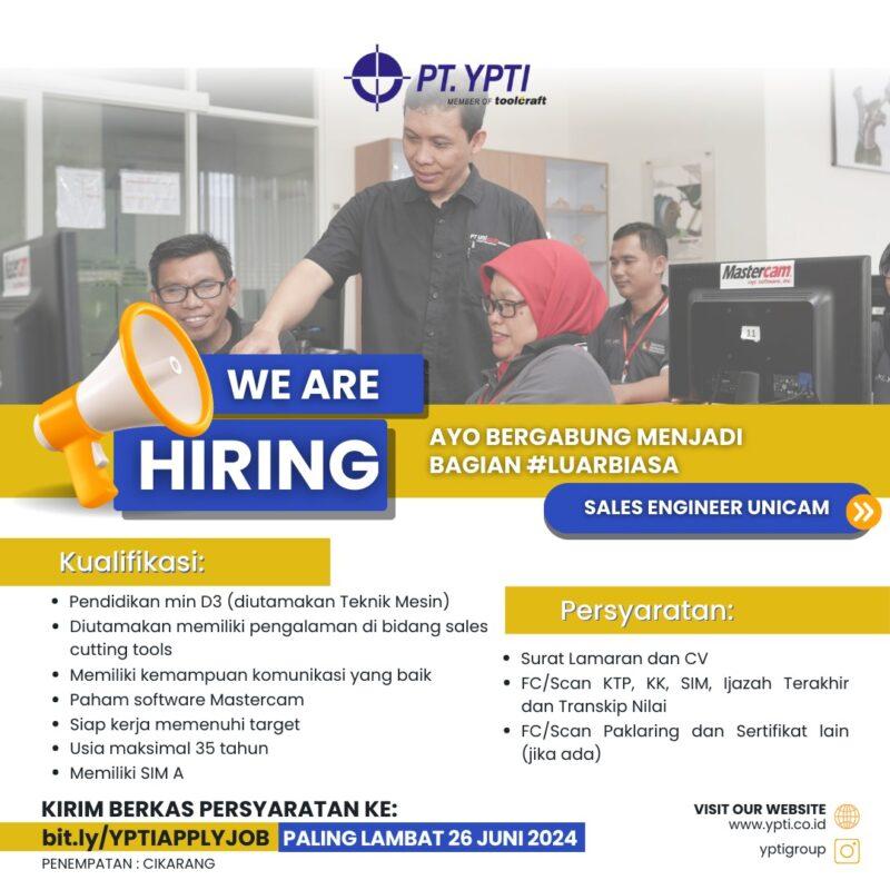 Lowongan Kerja Sales Engineer Unicam - Sekretaris Direksi - Security - Staff Administrasi di PT ...
