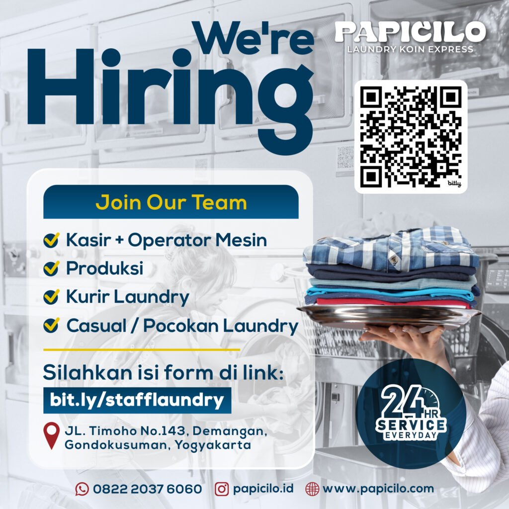 Lowongan Kerja Kasir & Operator Mesin - Produksi - Kurir Laundry - Casual/Pocokan Laundry di ...