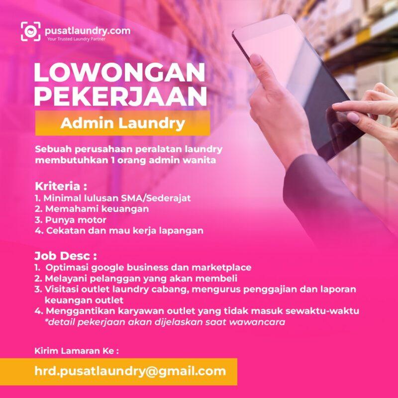 Lowongan Kerja Admin Laundry di Pusatlaundry.com - LokerJogja.ID