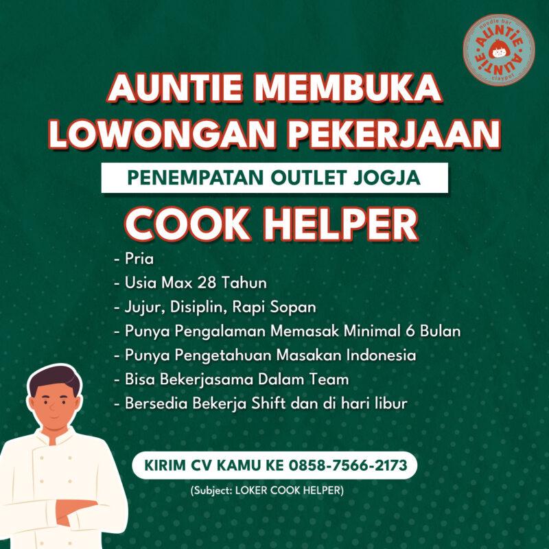 Lowongan Kerja Cook Helper di Sehangat Mie Celup - LokerJogja.ID
