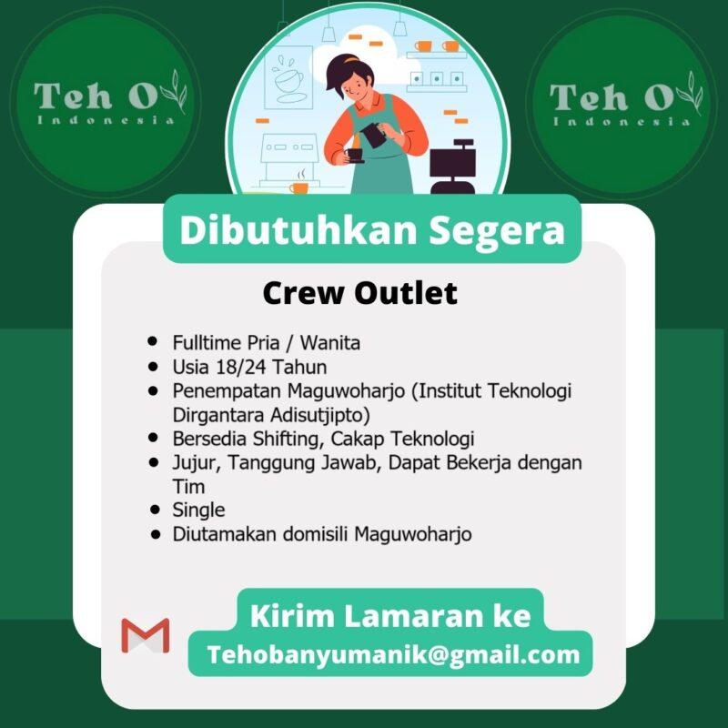 Lowongan Kerja Crew Outlet di Teh O Indonesia - LokerJogja.ID