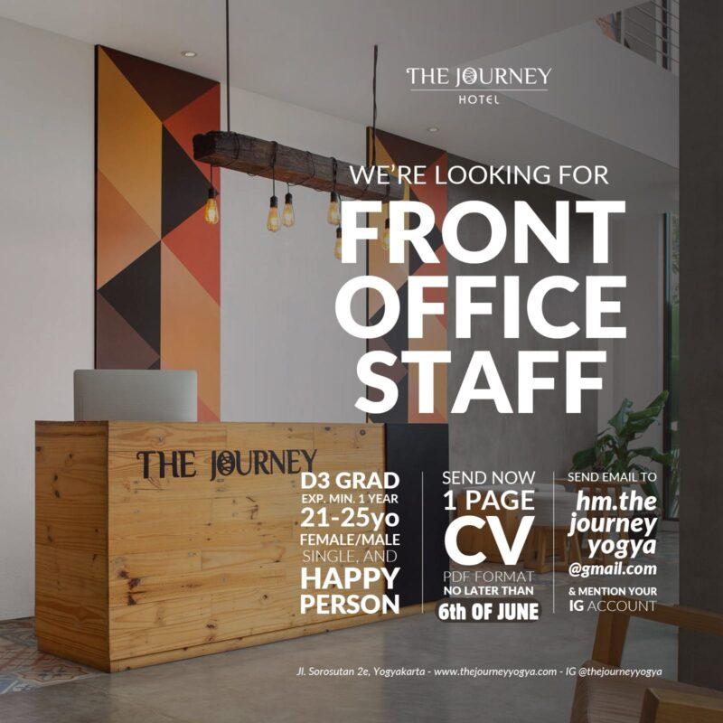 Lowongan Kerja Front Office Staff di The Journey Hotel - LokerJogja.ID