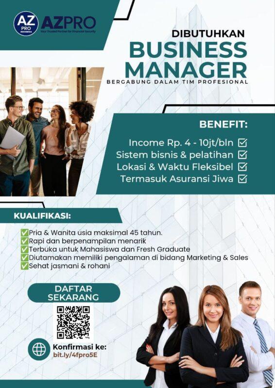 Lowongan Kerja Business Manager di AZ Pro Yogyakarta - LokerJogja.ID