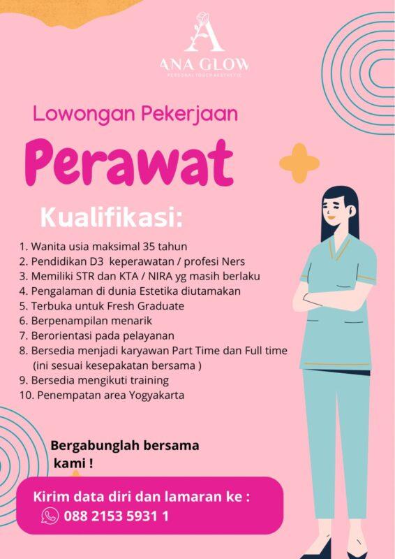 Lowongan Kerja Perawat di Ana Glow Clinic Jogja - LokerJogja.ID
