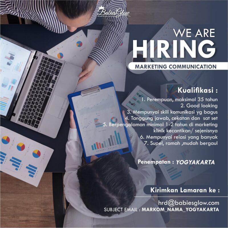 Lowongan Kerja Marketing Communication di Babies Glow - LokerJogja.ID