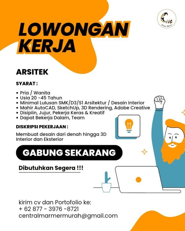Lowongan Kerja Arsitek di Central Marmer Murah - LokerJogja.ID