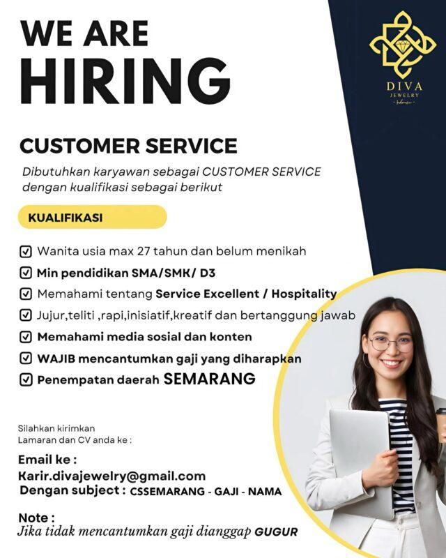 Lowongan Kerja Customer Service di Diva Jewelry Indonesia - LokerJogja.ID