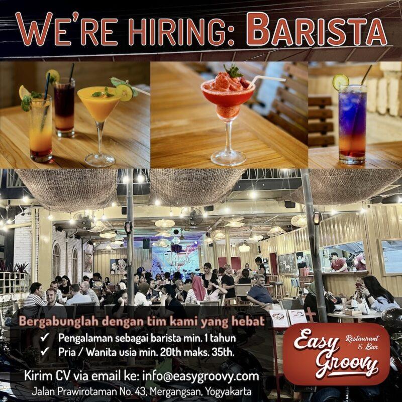 Lowongan Kerja Barista (Membuat Minuman) di Easy Groovy Restaurant ...