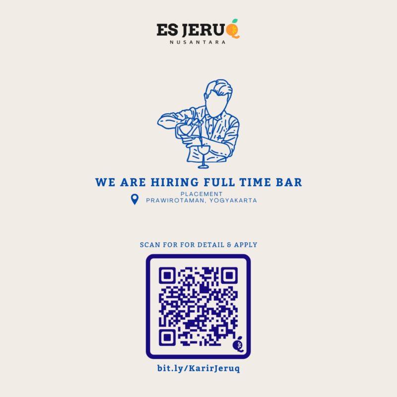 Lowongan Kerja Full Time Bar di Es Jeruq Nusantara (PT. Jeruk Heritage ...