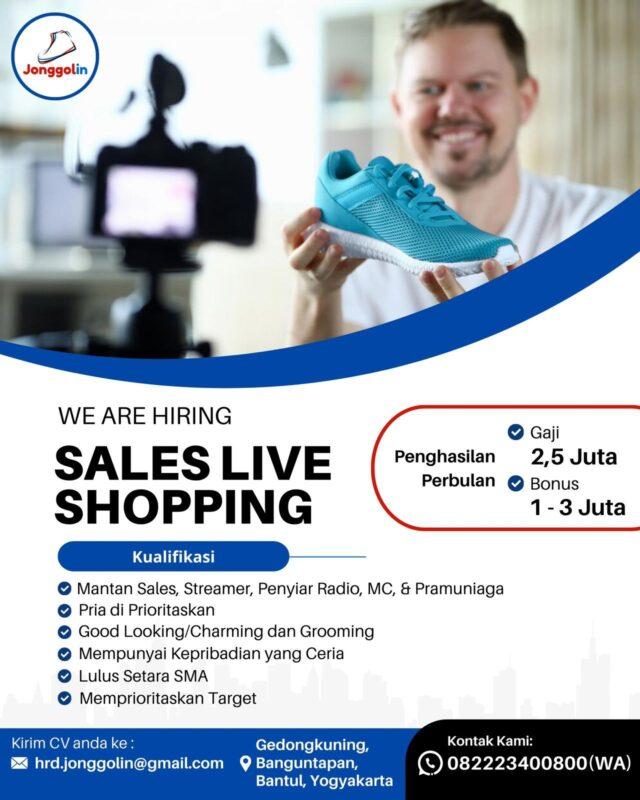 Lowongan Kerja Sales Live Shoping di Jonggolin - LokerJogja.ID