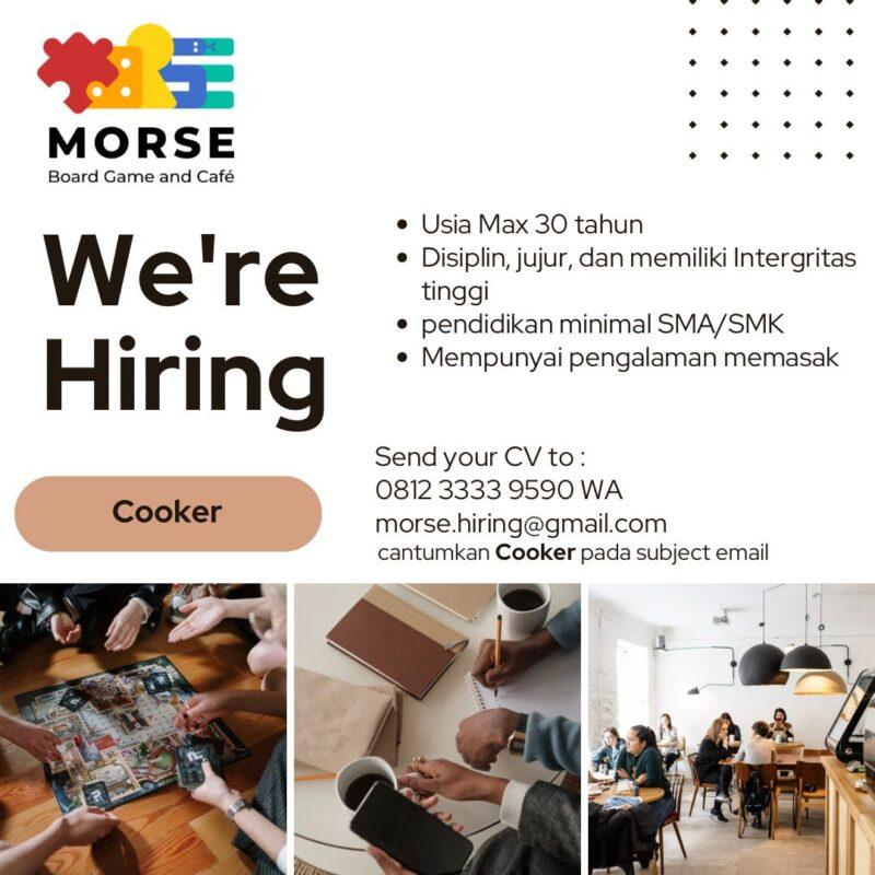 Lowongan Kerja Cooker - Barista di Morse Board Game & Cafe - LokerJogja.ID