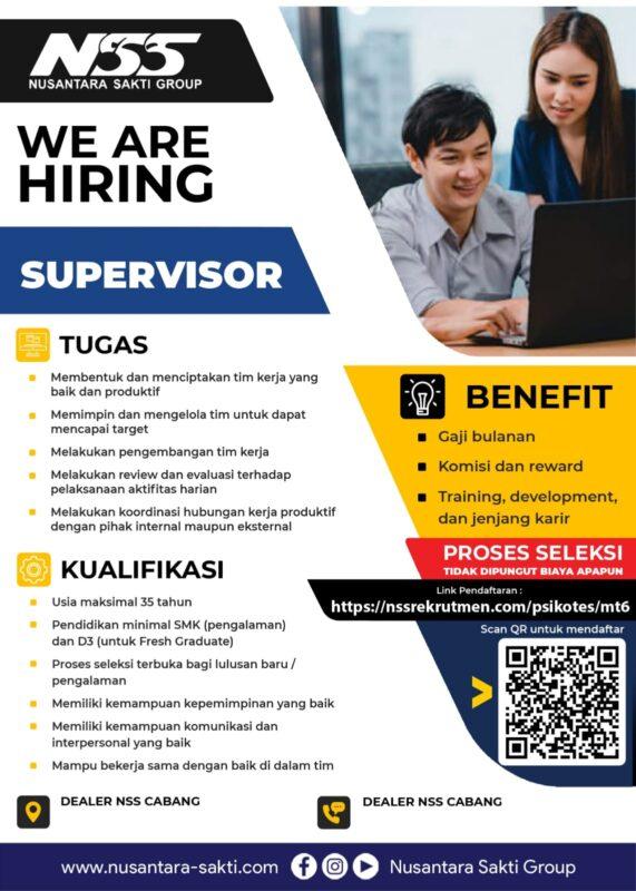 Lowongan Kerja Supervisor Marketing di Nusantara Sakti Group - LokerJogja.ID