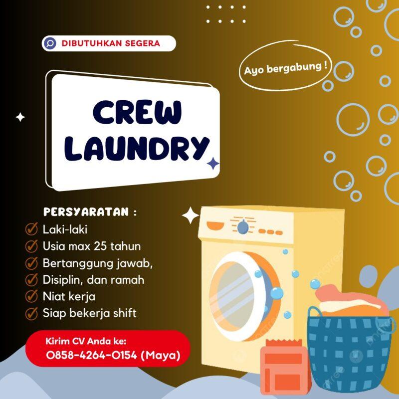 Lowongan Kerja Crew Laundry di Opera Sabun Coin Laundry - LokerJogja.ID