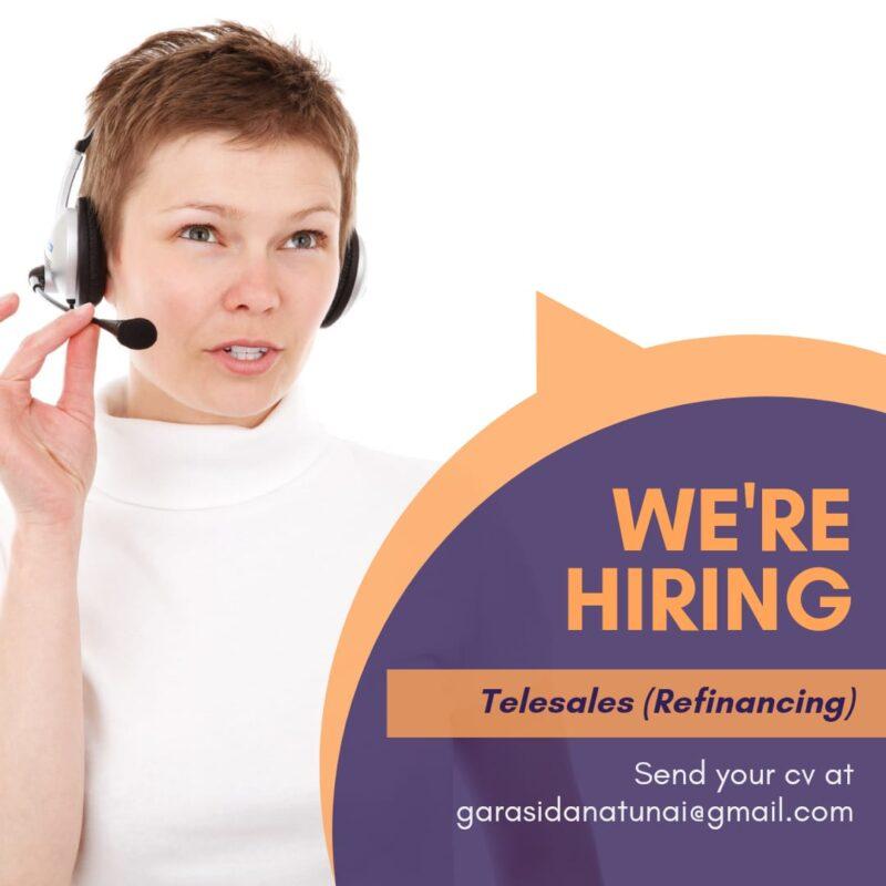 Lowongan Kerja Telesales (Refinancing) di PT. Garasi Dana Tunai ... Lowongan Kerja Telesales (Refinancing) di PT. Garasi Dana Tunai ...