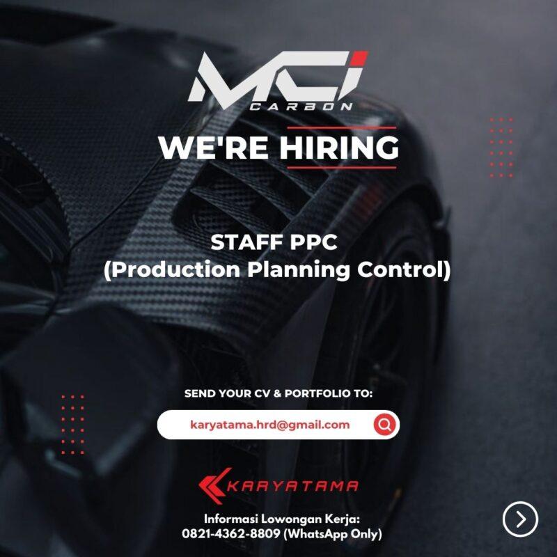 Lowongan Kerja Staff PPC di PT. Karyatama Komposit Teknologi ...