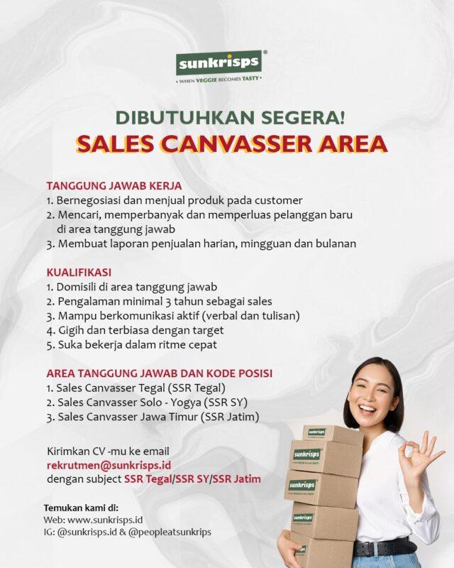 Lowongan Kerja Sales Canvasser Area di PT. Kreasi Krispi Indonesia (Sunkrisps) - LokerJogja.ID
