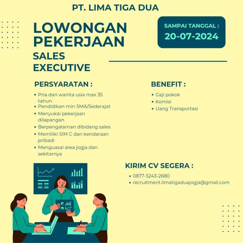 Lowongan Kerja Sales Executive di PT. Lima Tiga Dua - LokerJogja.ID