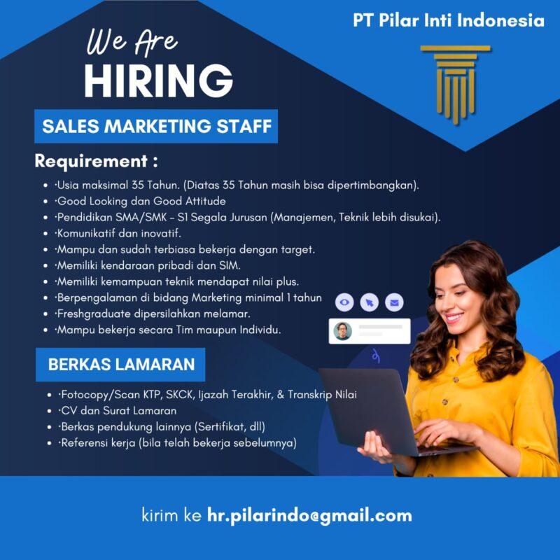 Lowongan Kerja Sales and Marketing di PT. Pilar Inti Indonesia ...