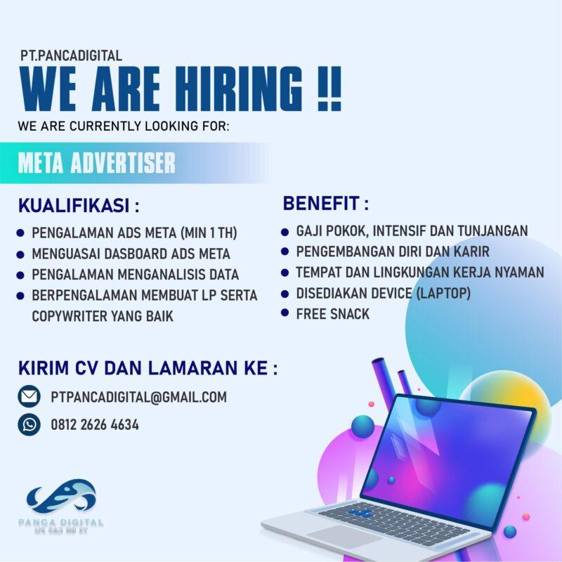 Lowongan Kerja Adv Meta di Panca Digital - LokerJogja.ID