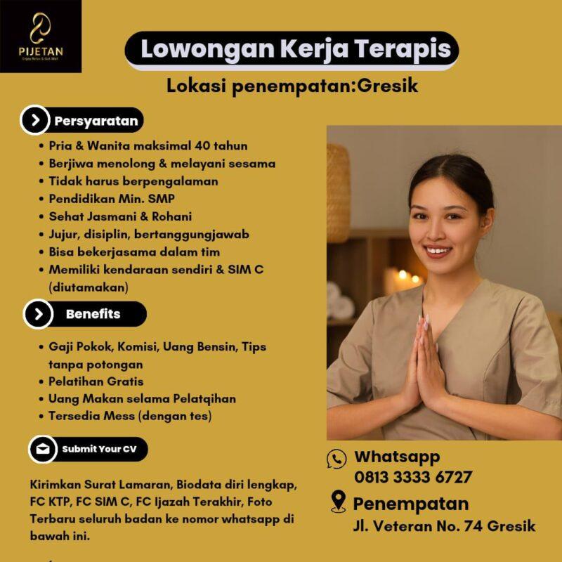 Lowongan Kerja Terapis Pria & Wanita di Pijetan - LokerJogja.ID