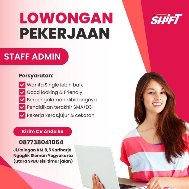 Lowongan Kerja Staff Admin - Mekanik Motor di SHiFT Engineering Media - LokerJogja.ID