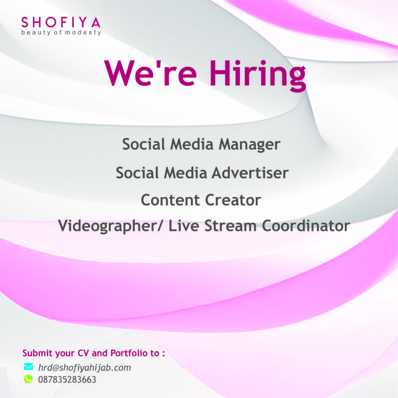 Lowongan Kerja Social Media Manager - Social Media Advertiser - Content Creator - Videographer ...
