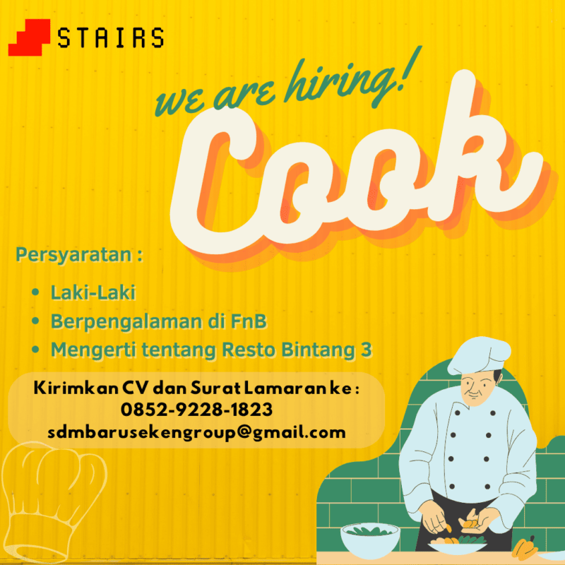 Lowongan Kerja Cook di Seken Dining - LokerJogja.ID
