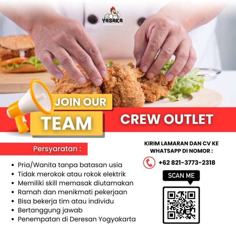 Lowongan Kerja Crew Outlet di Yasaka Fried Chicken - LokerJogja.ID