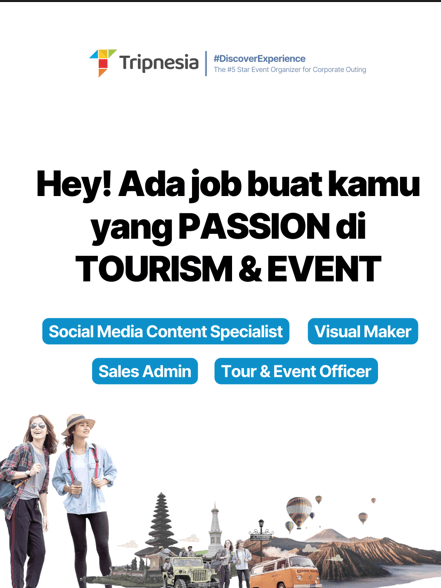 Lowongan Kerja Social Media Content Specialist - Visual Maker - Sales Admin - Tour Operator di ...