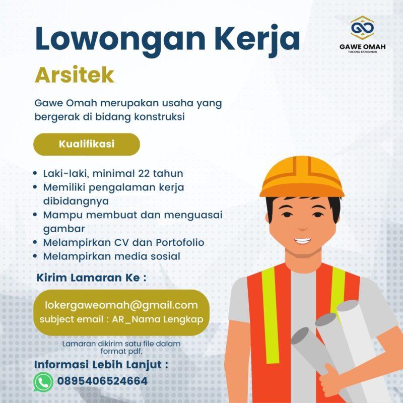 Lowongan Kerja Arsitek di Gawe Omah - LokerJogja.ID